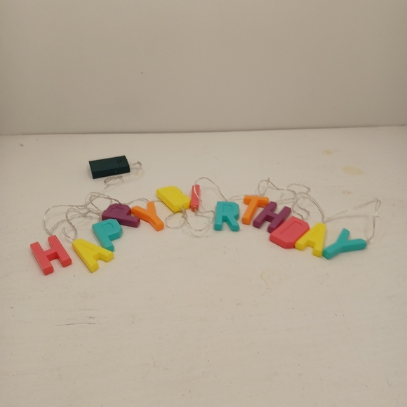 no brand | Party Supplies | Happy Birthday String Light Set Hard ...